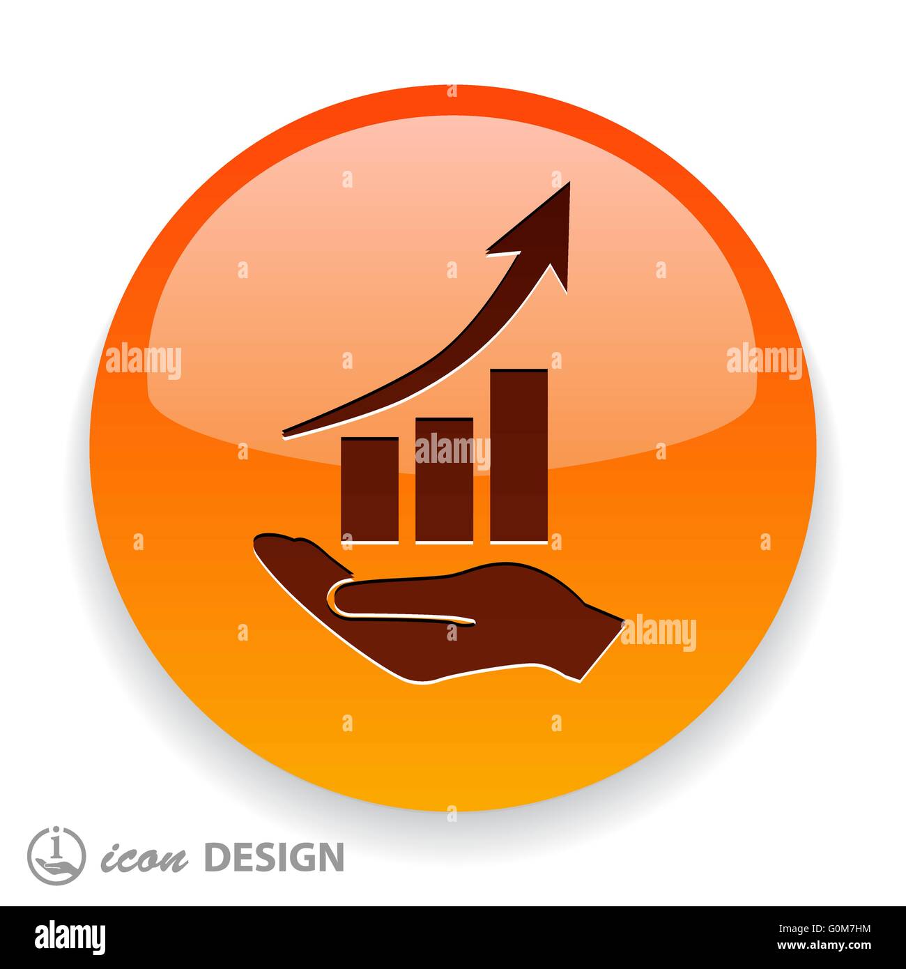 graph in hand icon Stock Vector Image & Art - Alamy