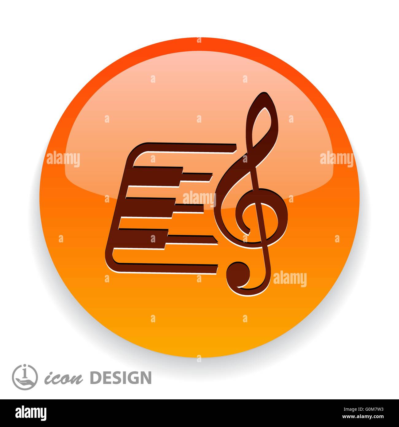music key and keyboard icon Stock Vector Image & Art - Alamy