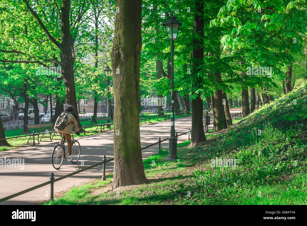 Spring cyclist hi-res stock photography and images - Alamy