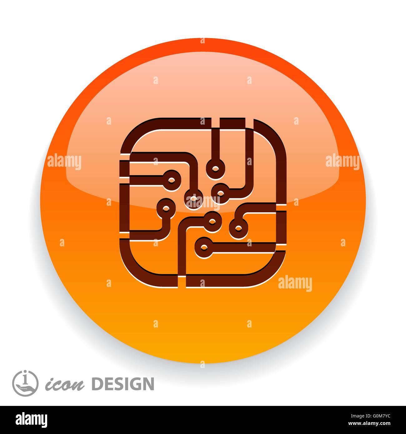 circuit board icon Stock Vector Image & Art - Alamy