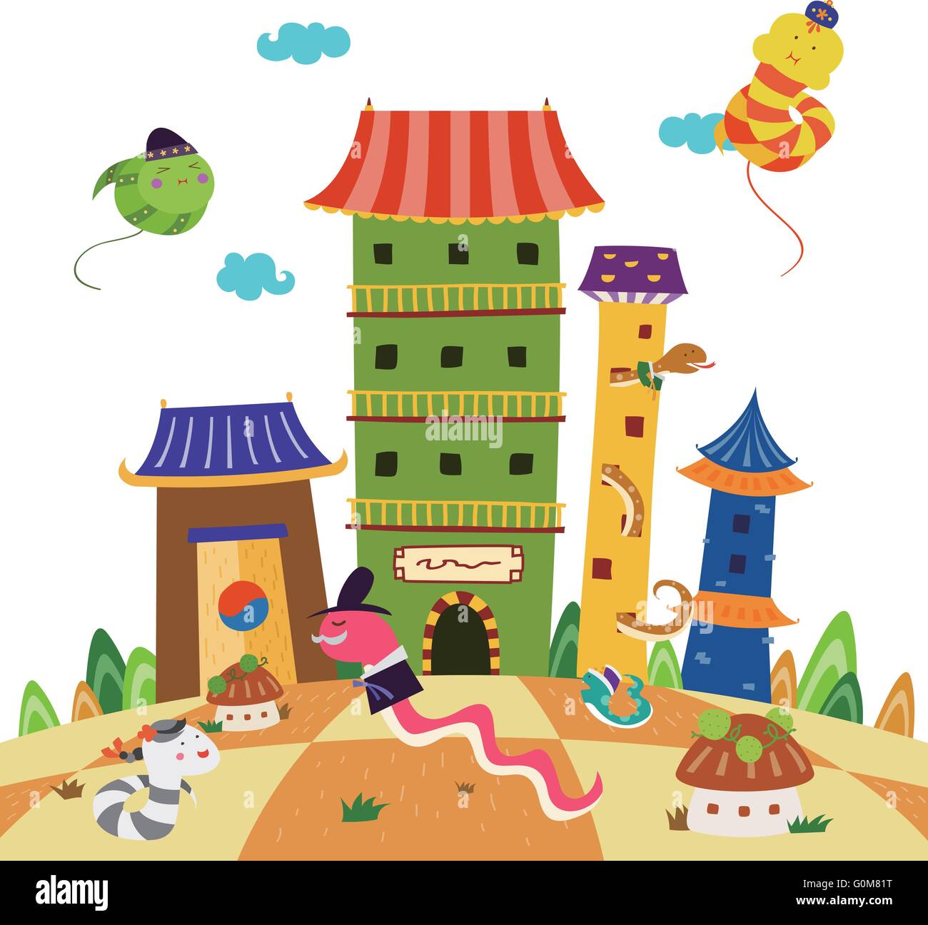 Year of Snake Stock Vector Image & Art - Alamy