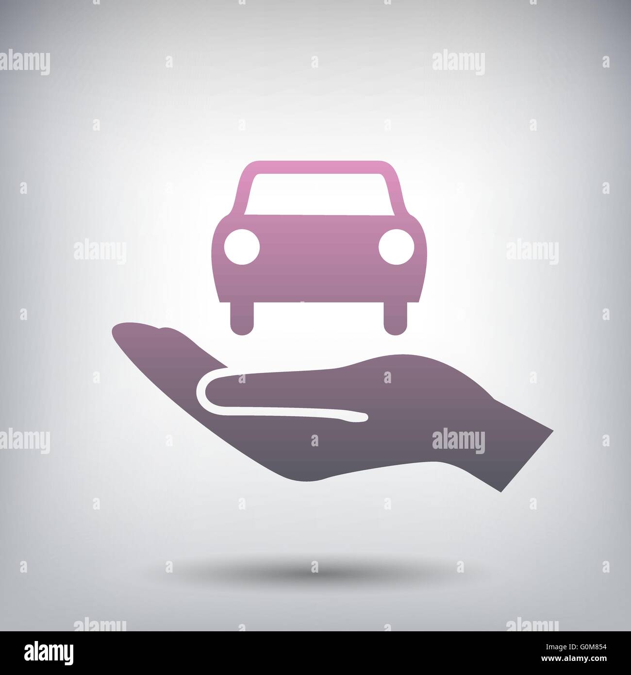 car in hand icon Stock Vector Image & Art - Alamy