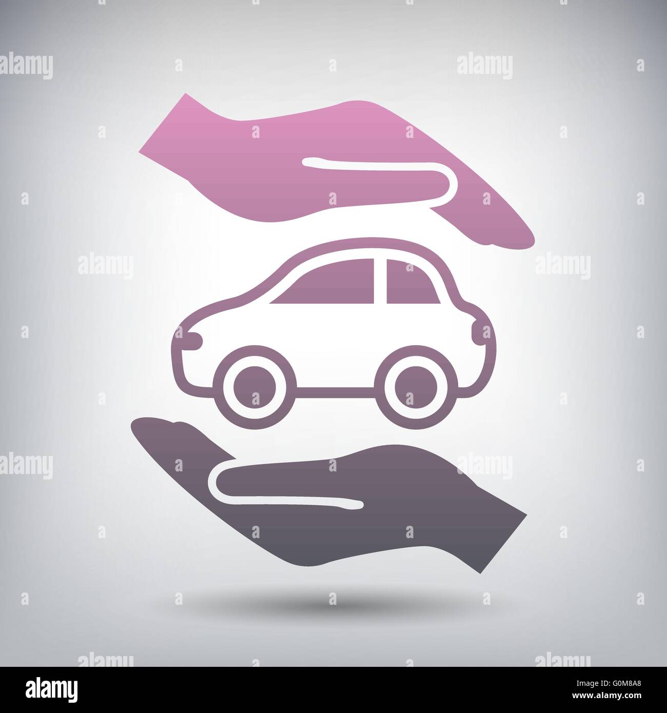 car in hand icon Stock Vector Image & Art - Alamy