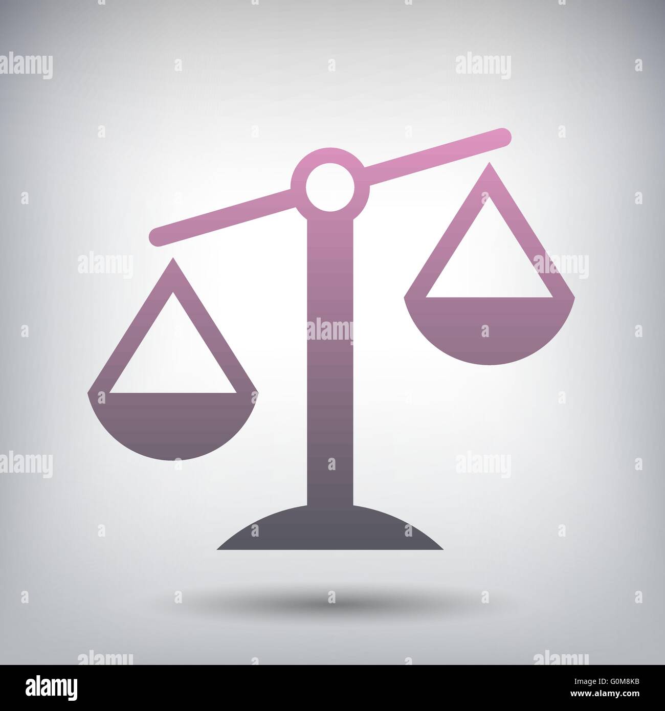 justice scales icon Stock Vector Image & Art - Alamy