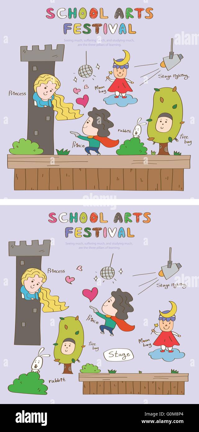 Children019 Stock Vector Images - Alamy