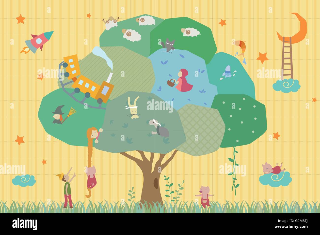 Wallpaper ladder Stock Vector Images - Alamy