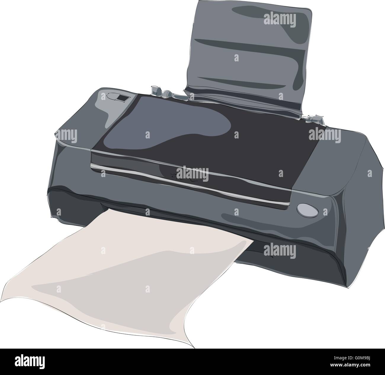 Vintage printer Stock Vector Images - Alamy