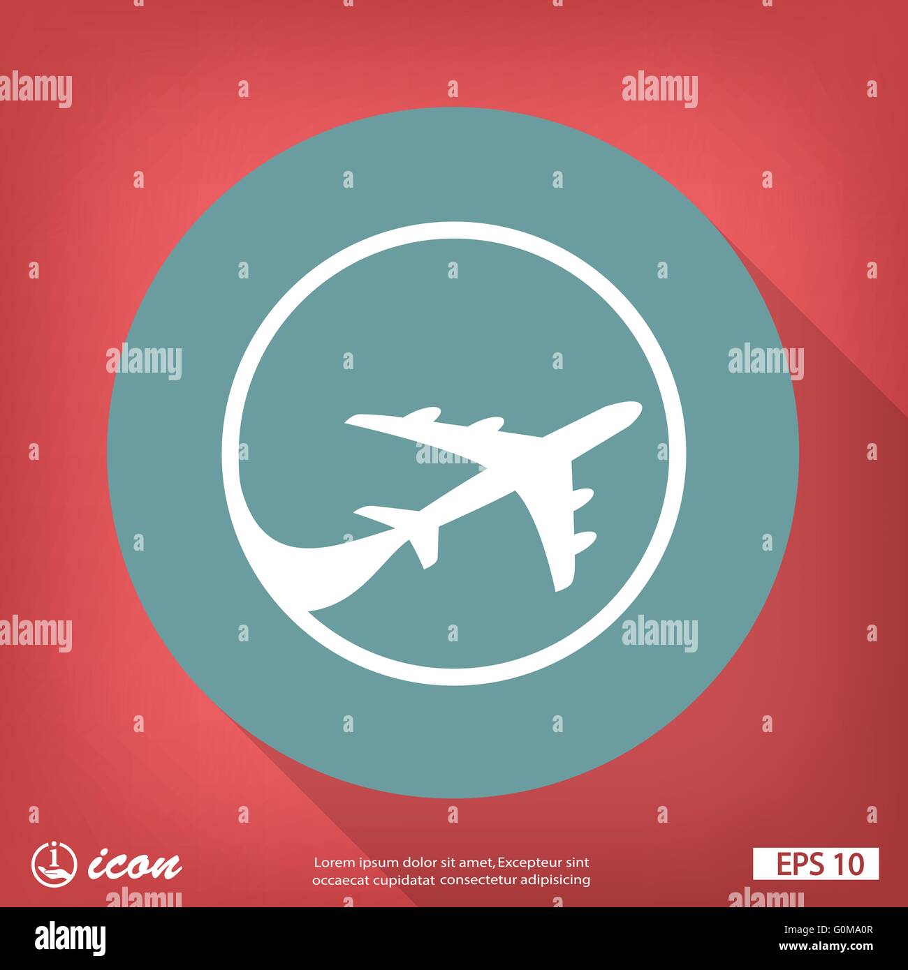 Pictograph of airplane Stock Vector Image & Art - Alamy