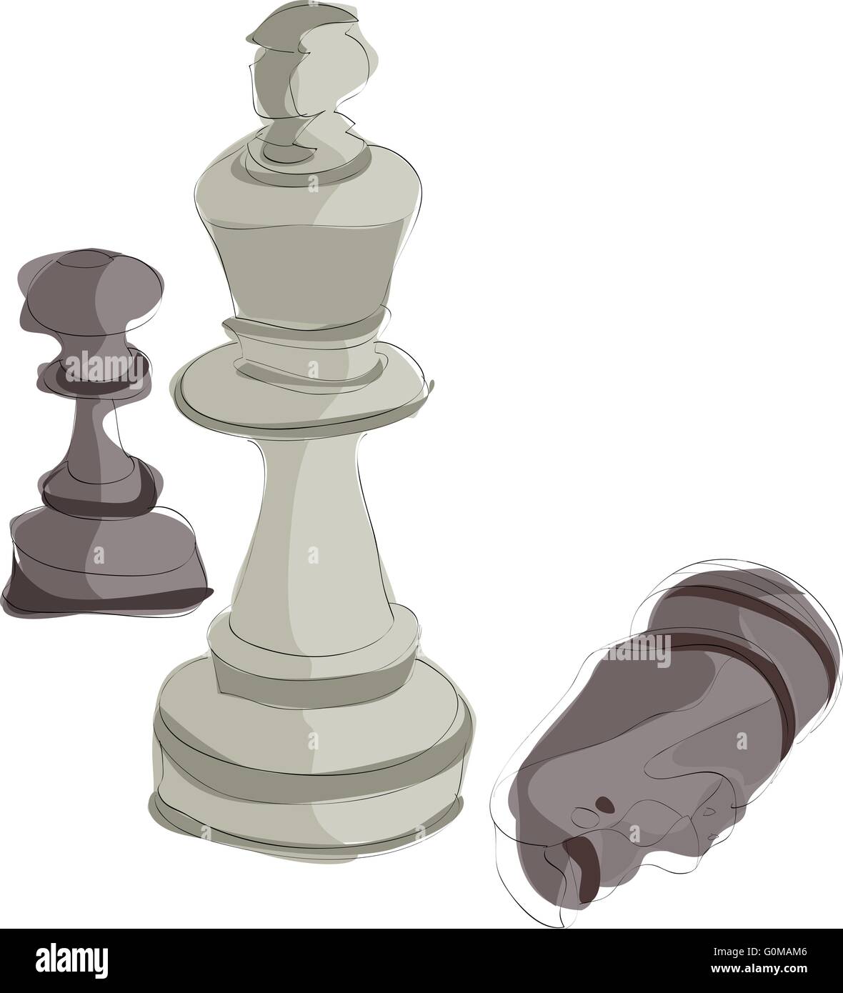 Vintage chess board Stock Vector Images - Alamy