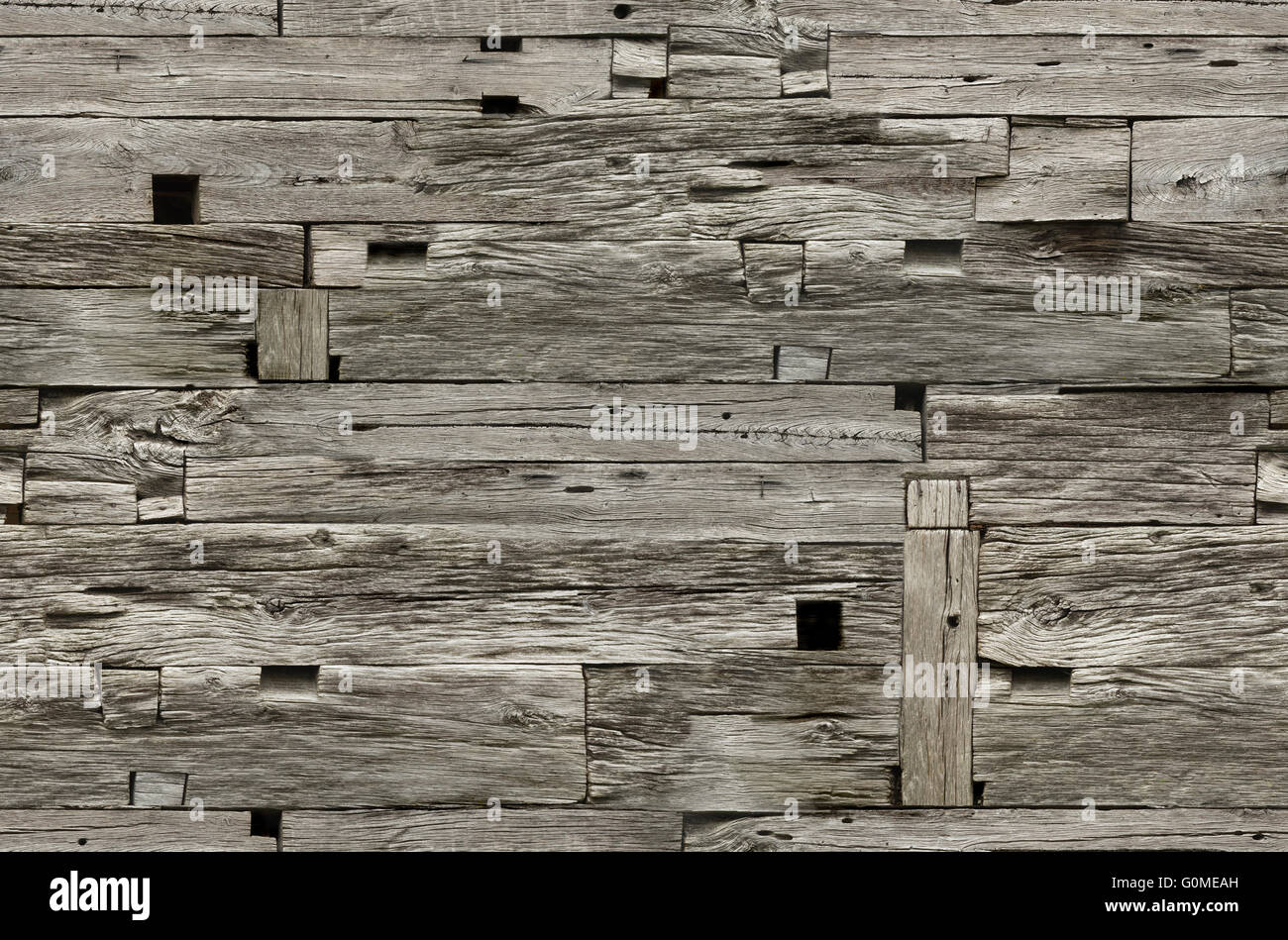 Weathered Wooden Wall Seamless Pattern Stock Photo - Alamy