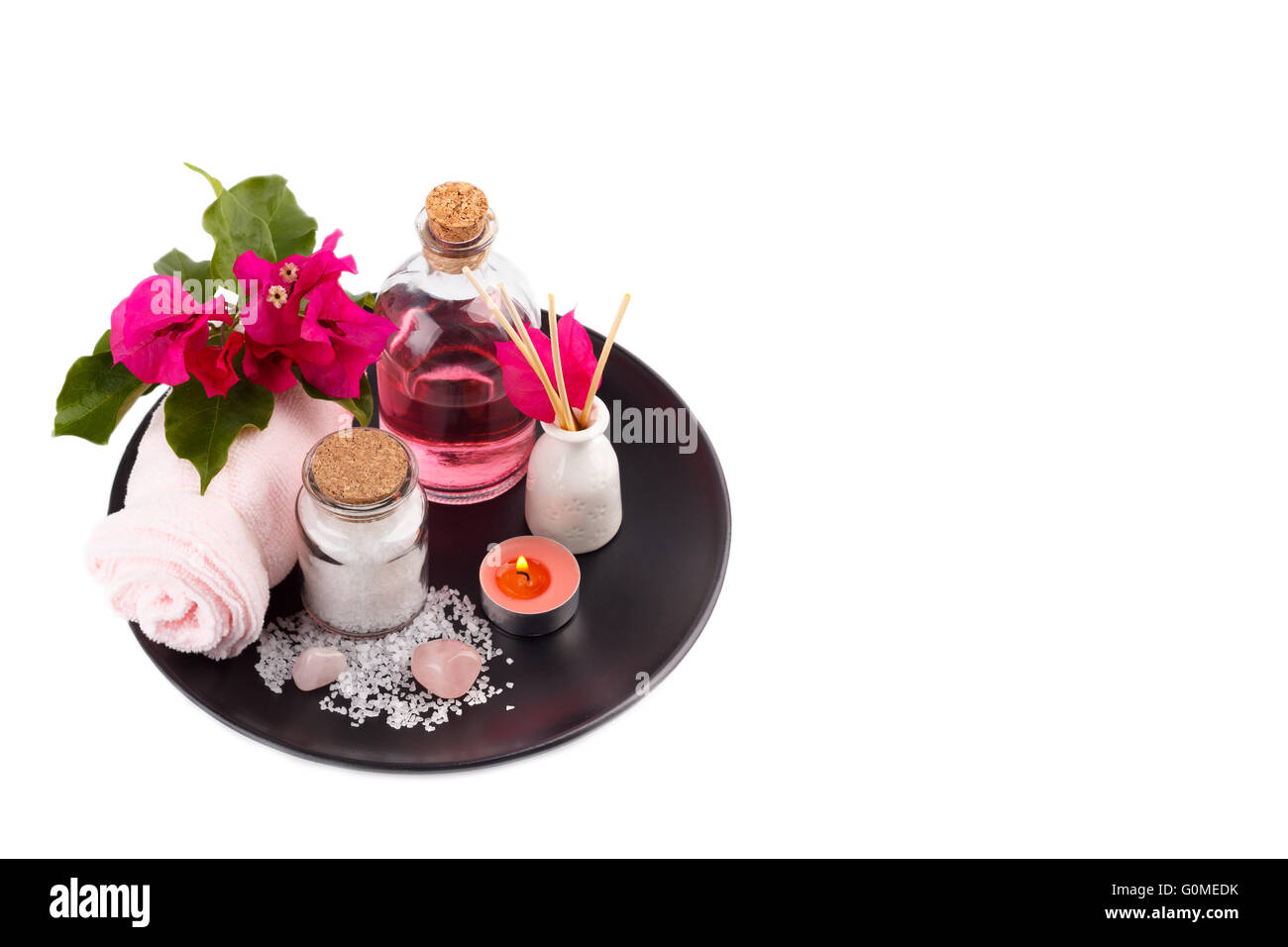 Bath spa items oil Cut Out Stock Images & Pictures - Alamy