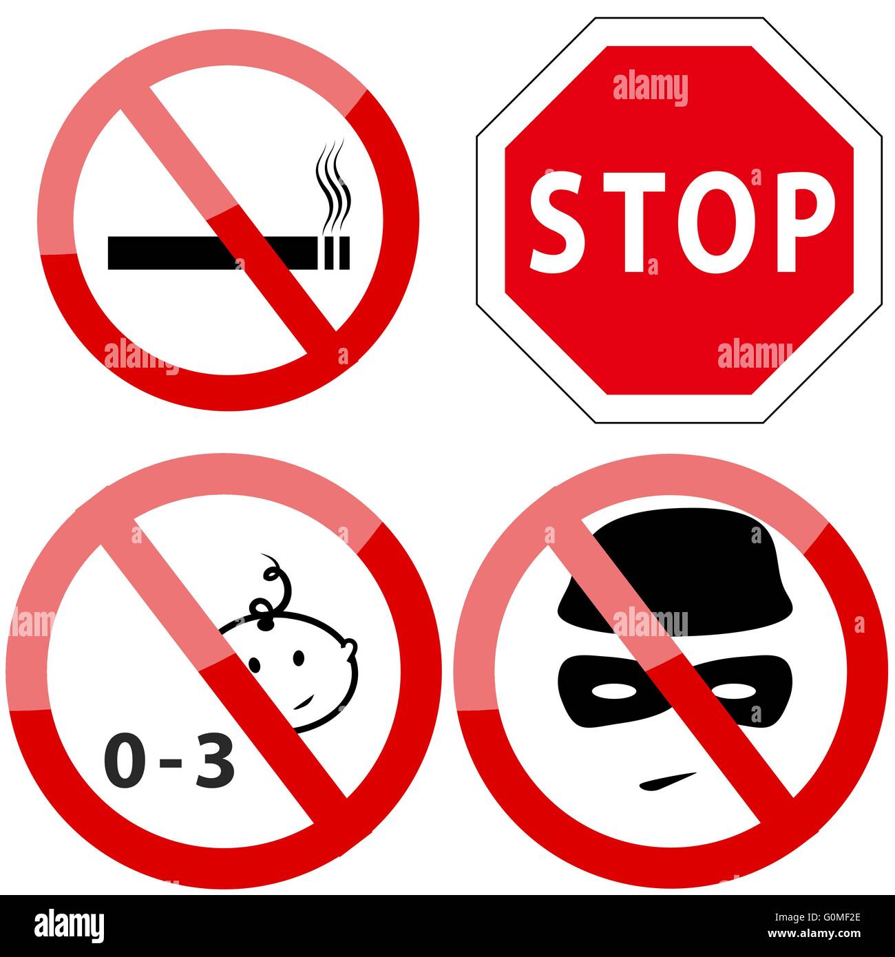 Prohibited from crossing Cut Out Stock Images & Pictures - Alamy