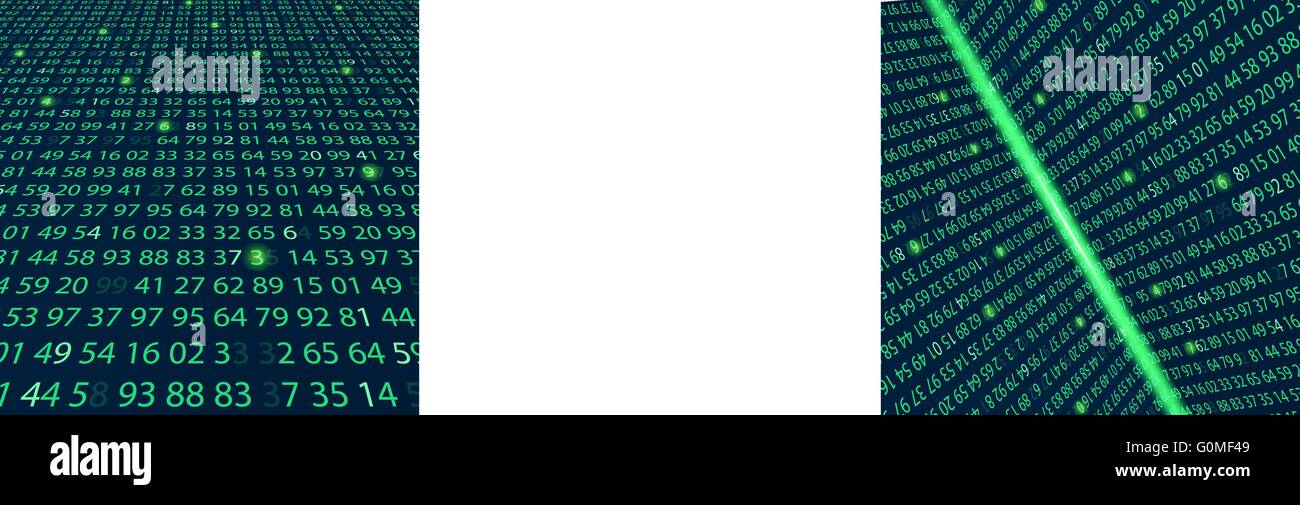 Template coding and programming theme. Green - cyan numbers rows ... Template coding and programming theme. Green - cyan numbers rows ...