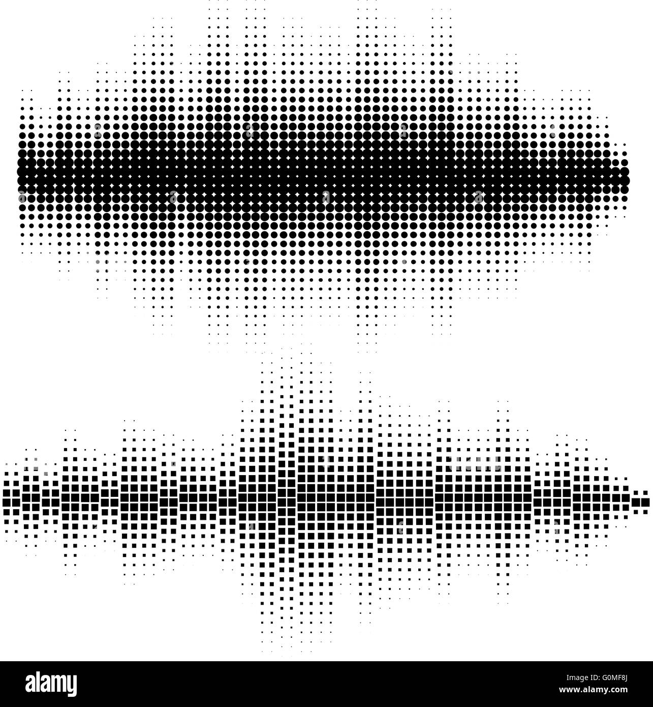 Vector sound waves set. Audio equalizer technology, pulse musical ...