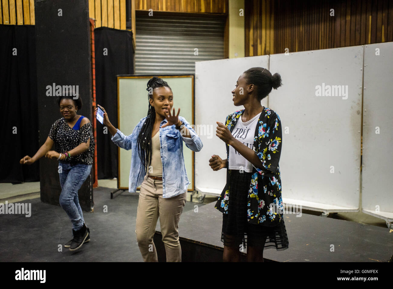 Students from the section of Performing Arts rehearse their dance for ...