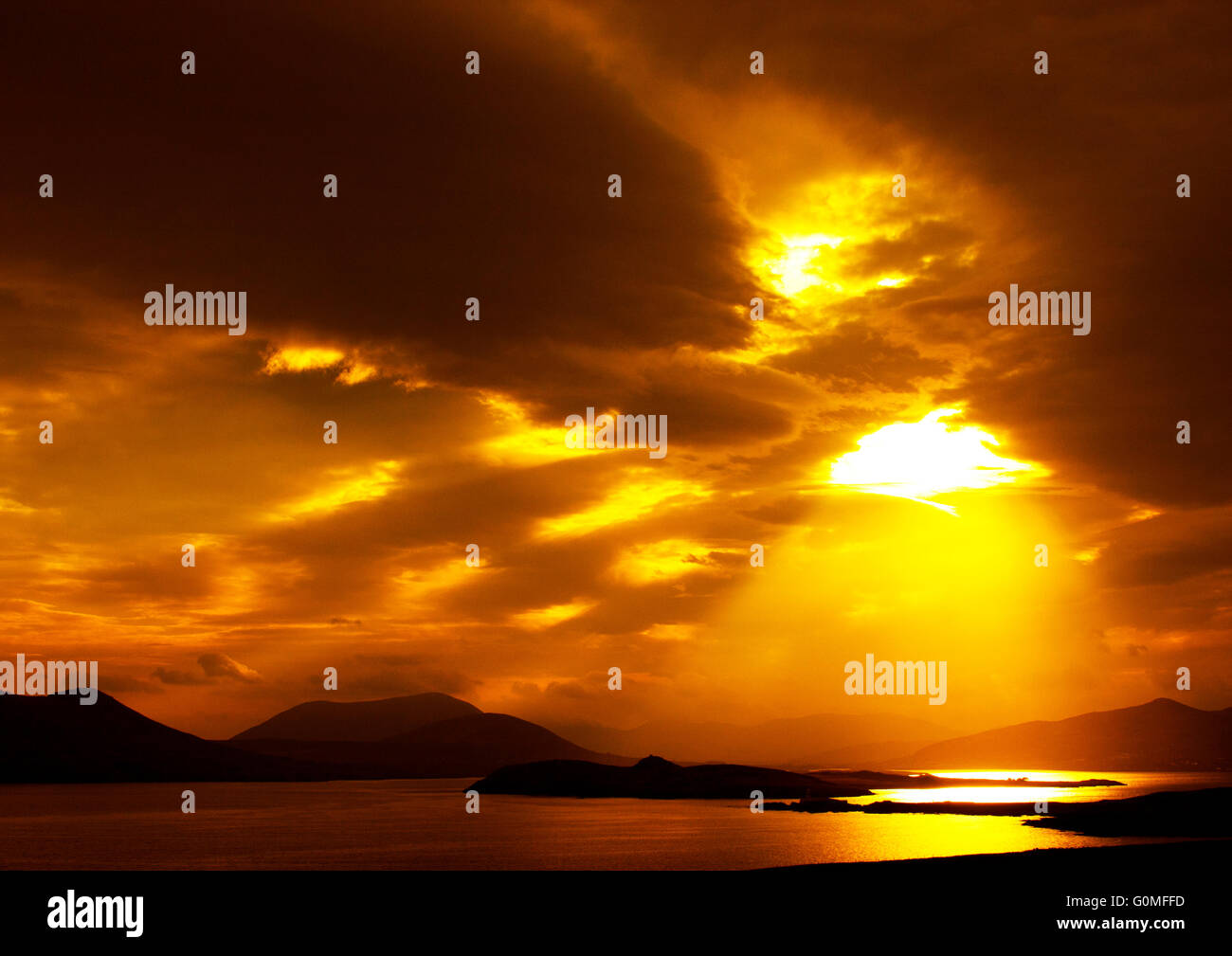 Valencia Island Sunrise Stock Photo - Alamy