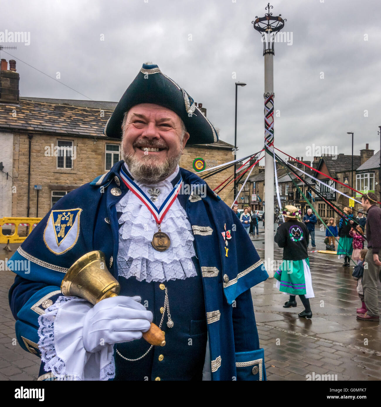 May Day celebrations despite the damp weather, Otley, Yorkshire ...