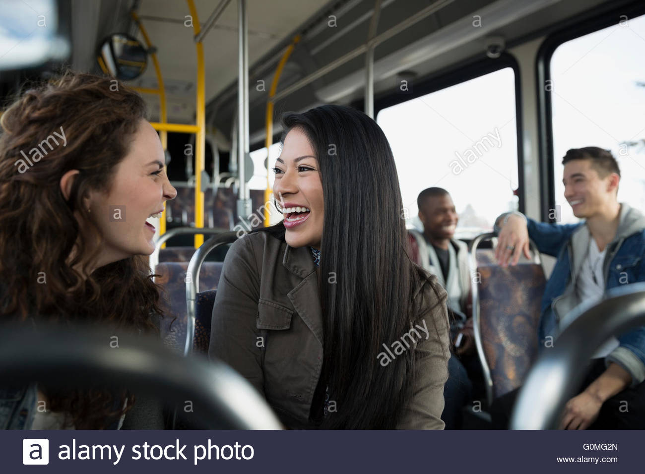 Women on city bus hi-res stock photography and images - Alamy