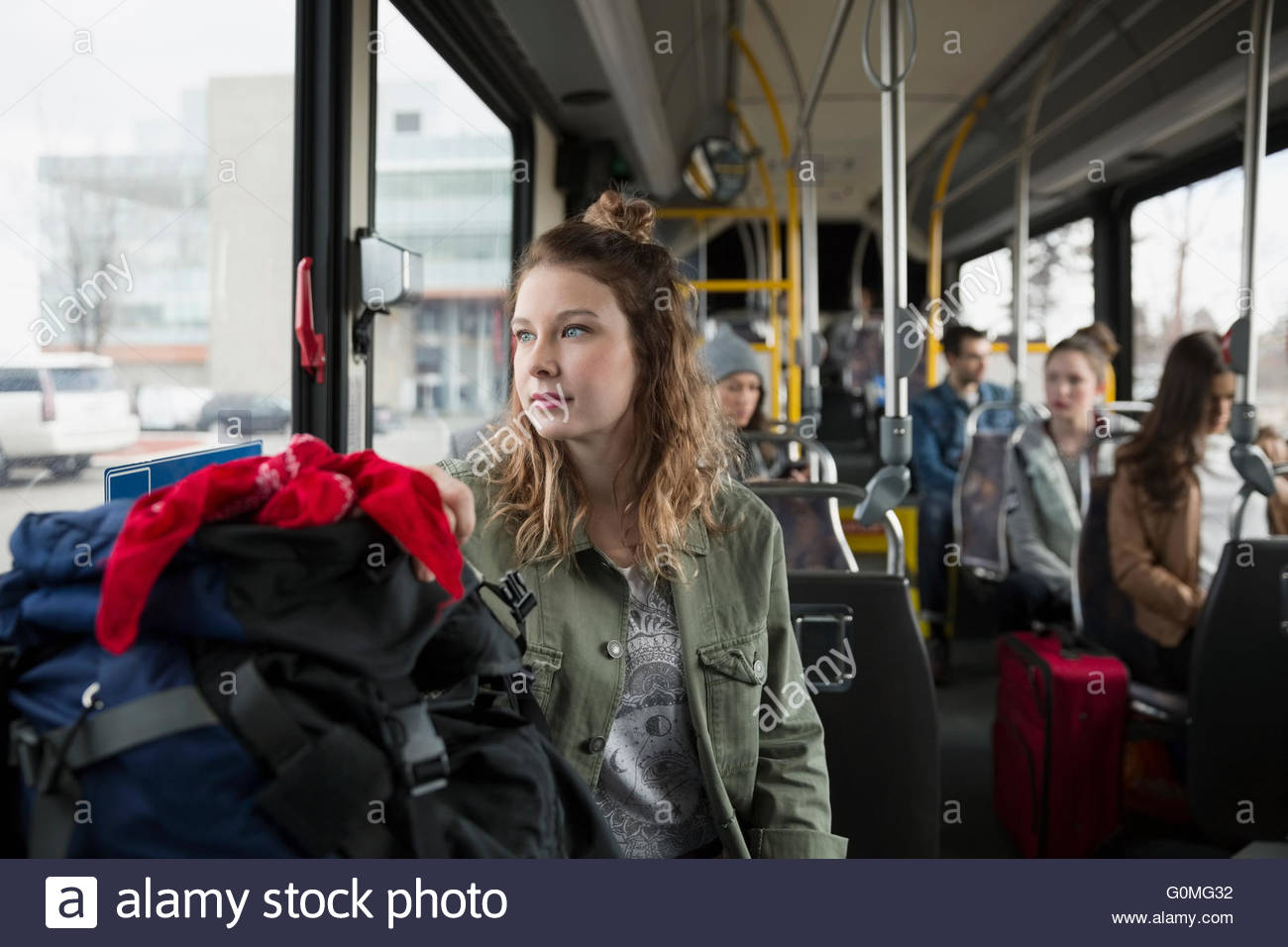 Backpack commuting hi-res stock photography and images - Alamy