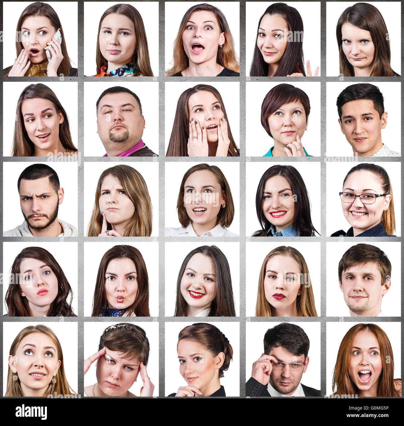 Collage of many different people Stock Photo - Alamy