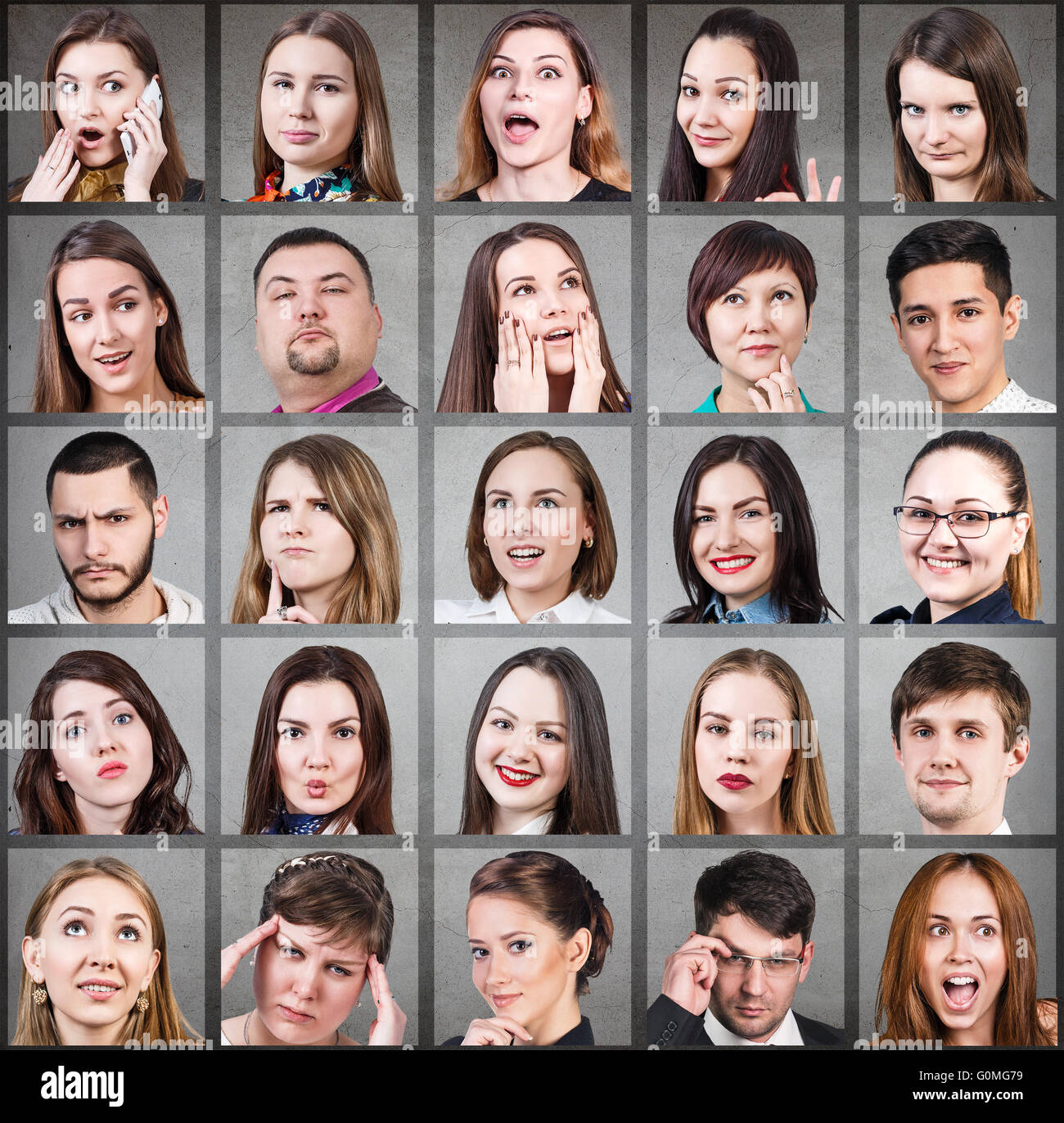 Human face collage of diverse women hi-res stock photography and images ...