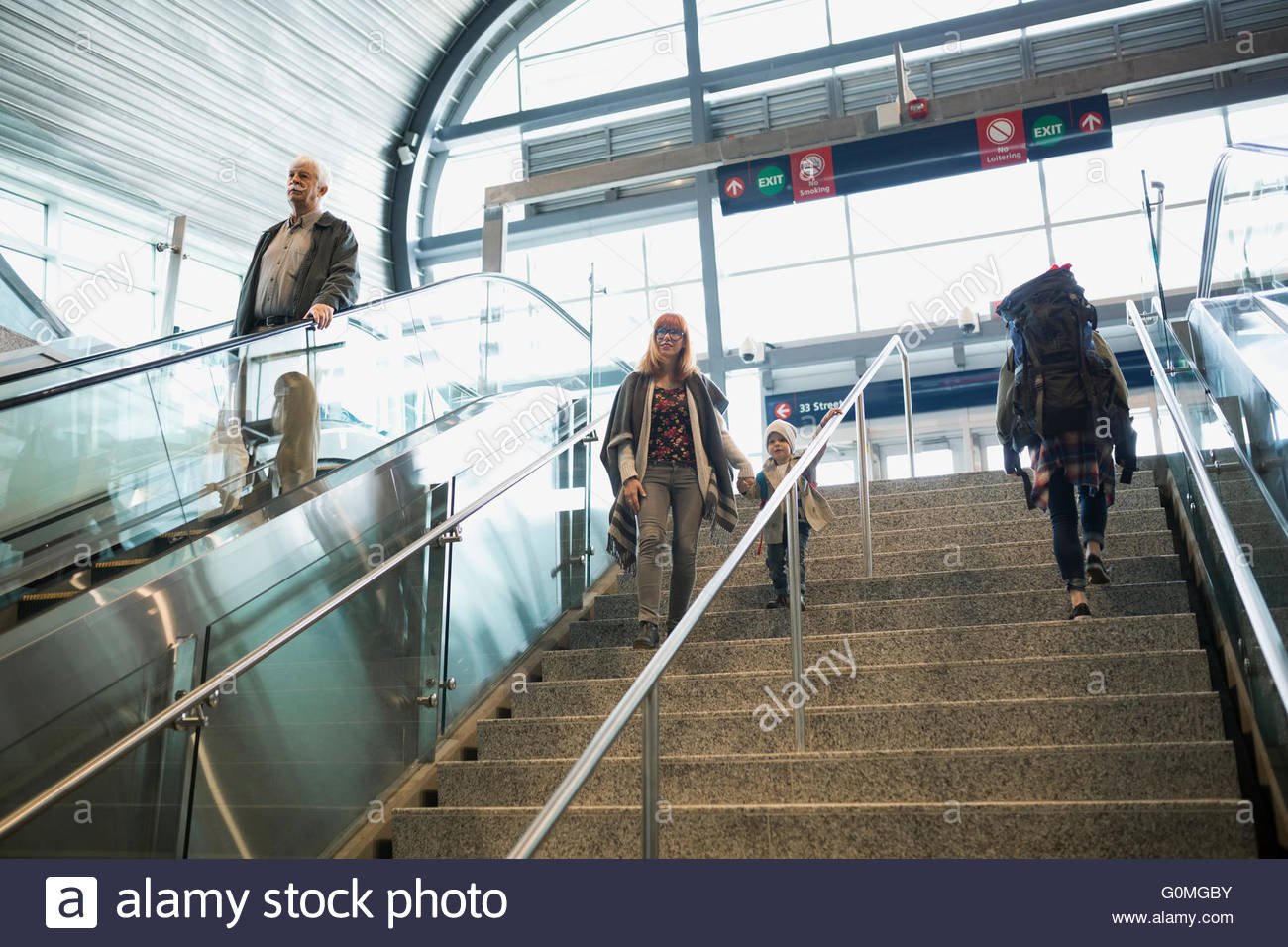 Ascending descending stairs hi-res stock photography and images - Alamy