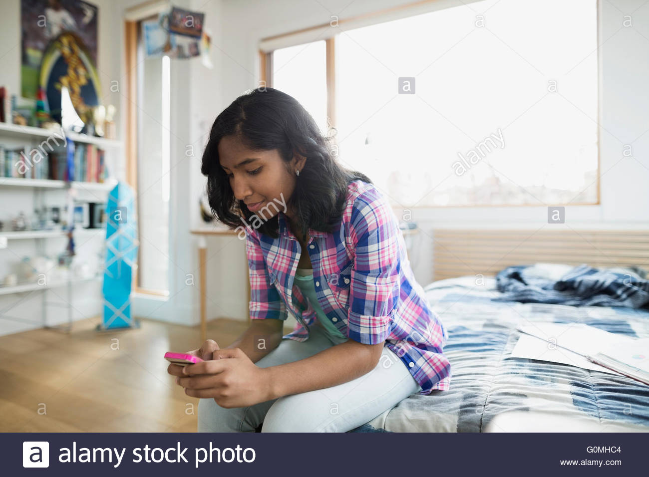 Girl in her bedroom hi-res stock photography and images - Alamy