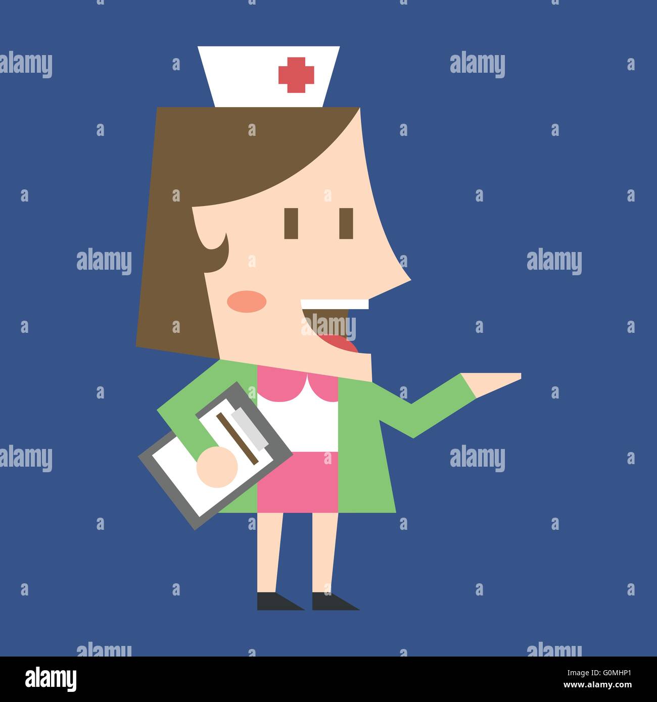 Nurse explain Stock Vector Images - Alamy