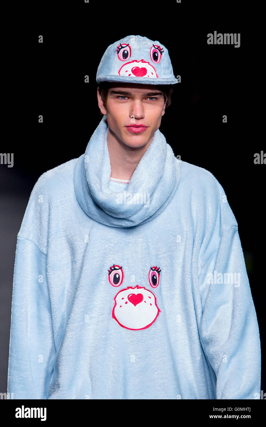 BARCELONA - FEB 4: Sam Steele (model) walks the runway for the Krizia ...