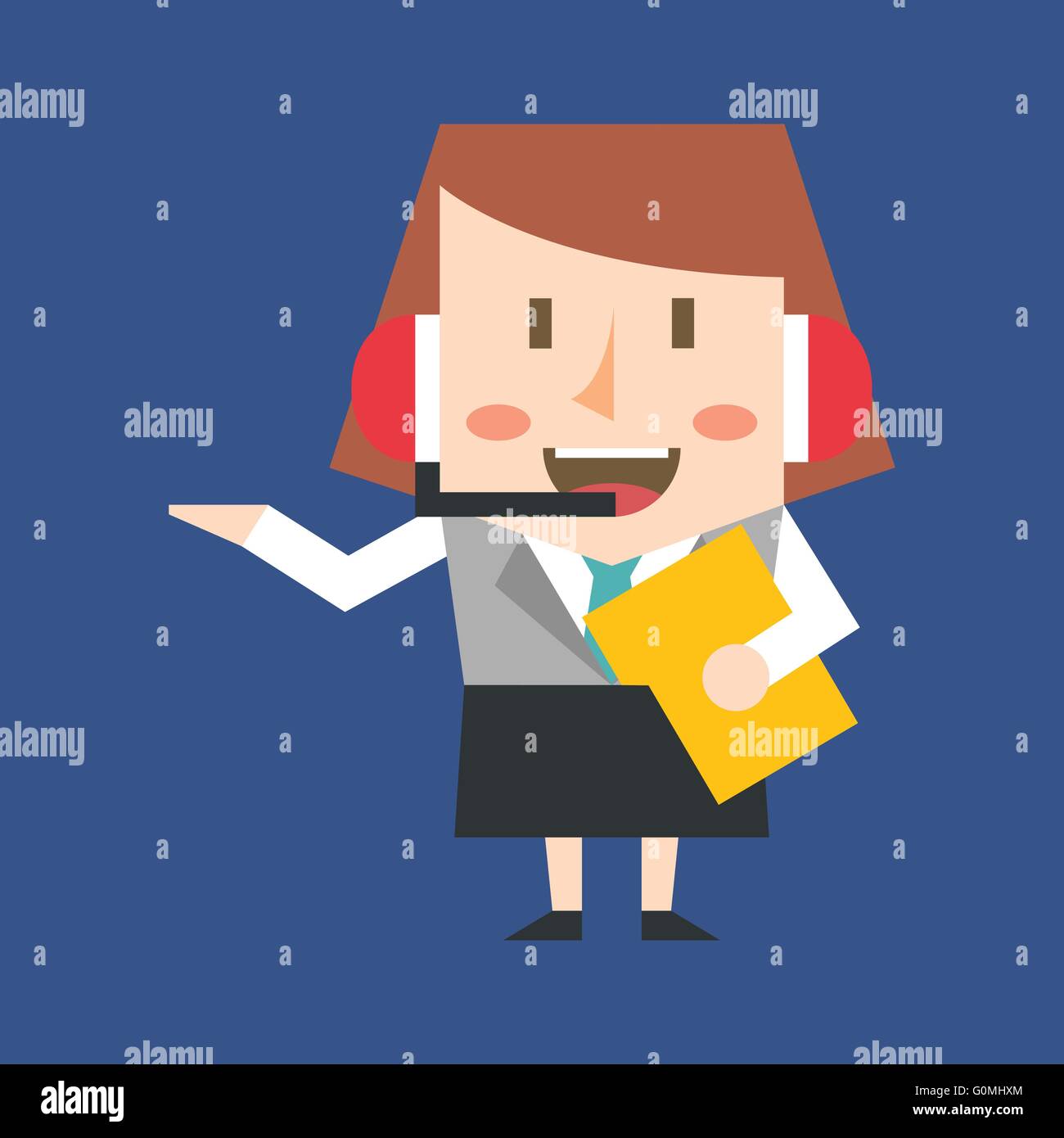 Call center character hi-res stock photography and images - Alamy