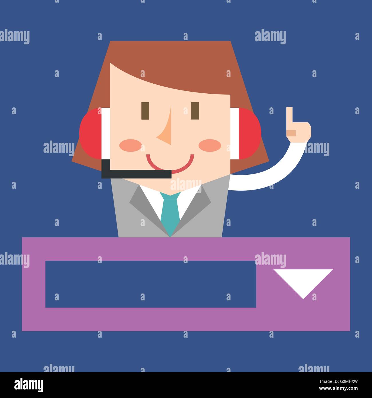Call center character hi-res stock photography and images - Alamy