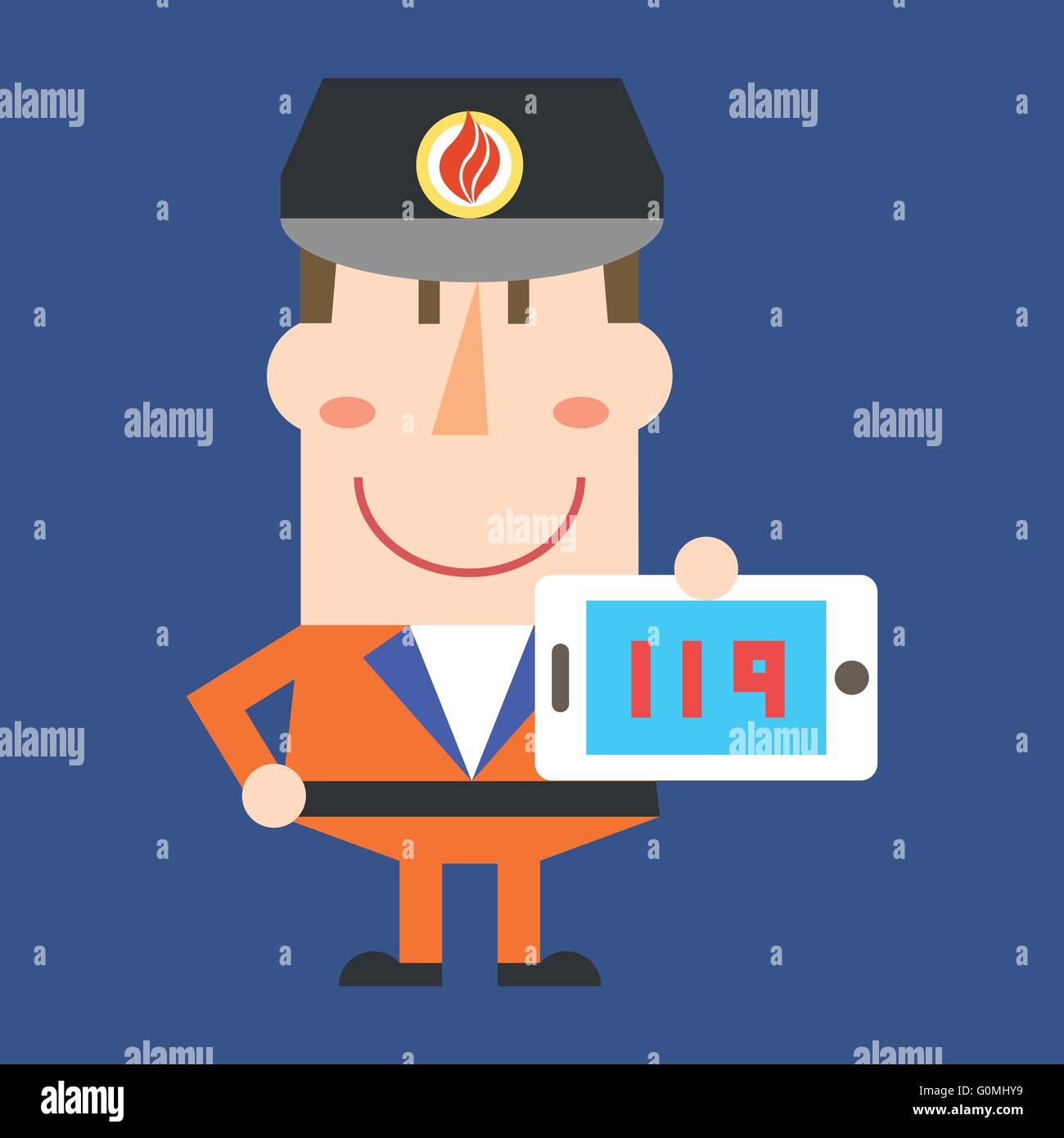 Fireman job Stock Vector Images - Alamy