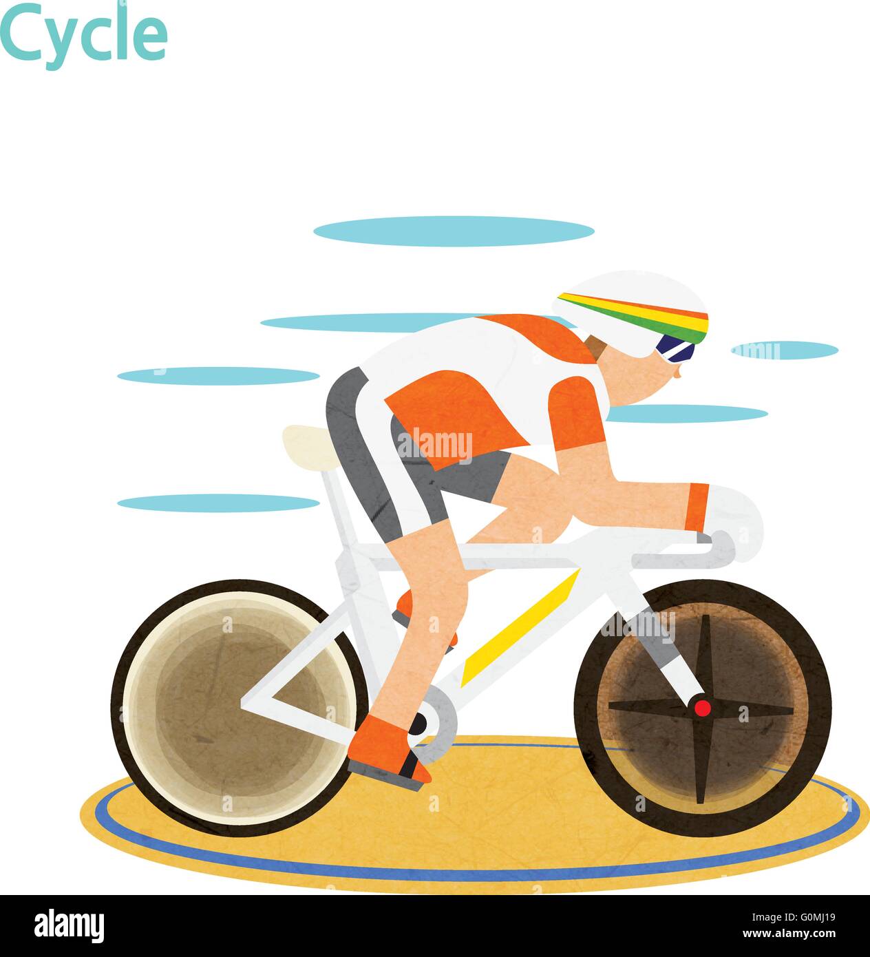 Olympic cycle Stock Vector Images - Alamy