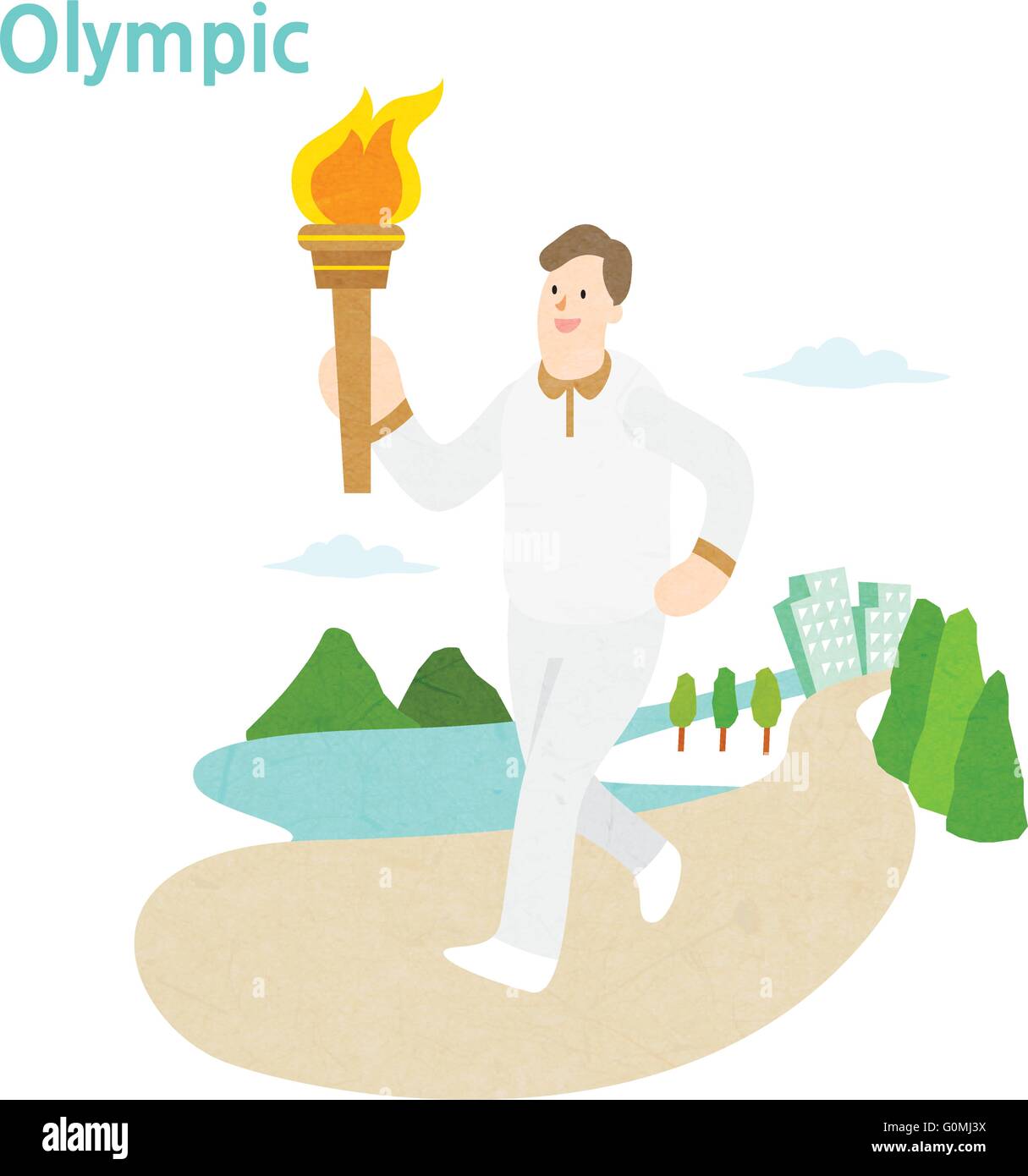 Olympic illustration Stock Vector Images - Alamy