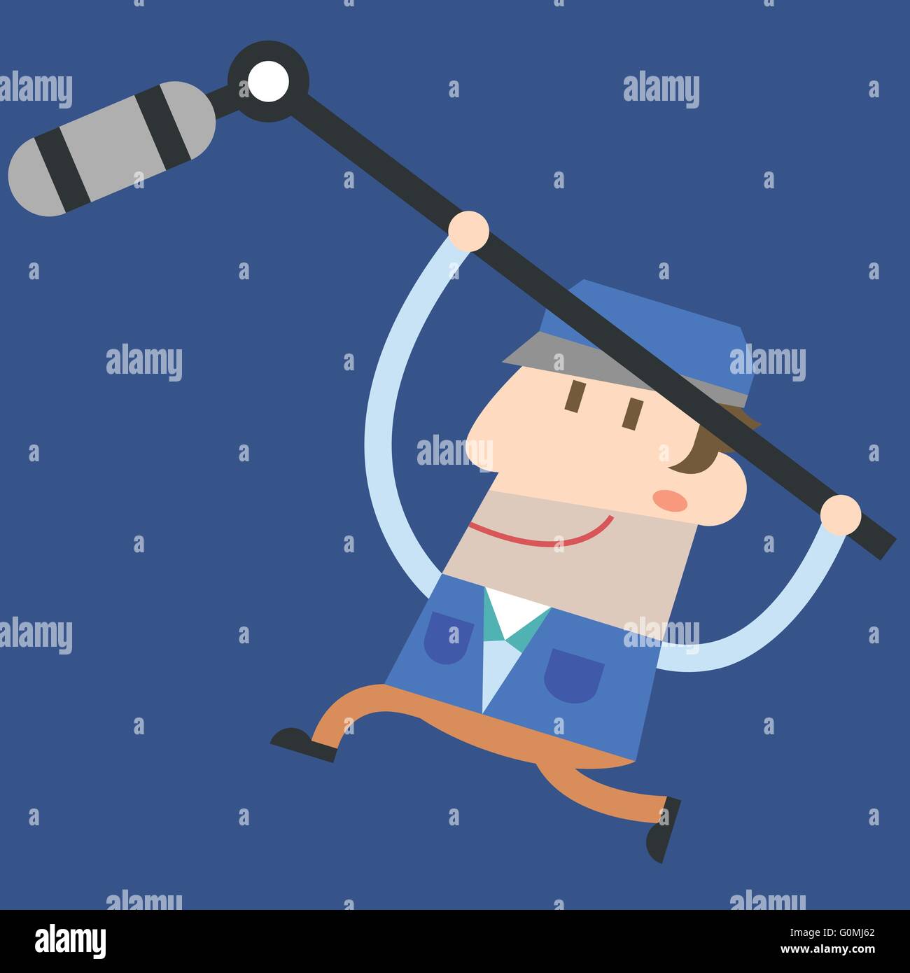 Filming staff Stock Vector Images - Alamy