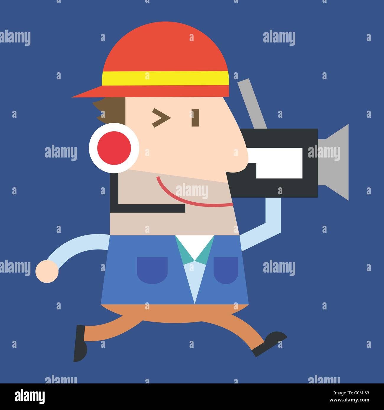 Camera cap Stock Vector Images - Alamy