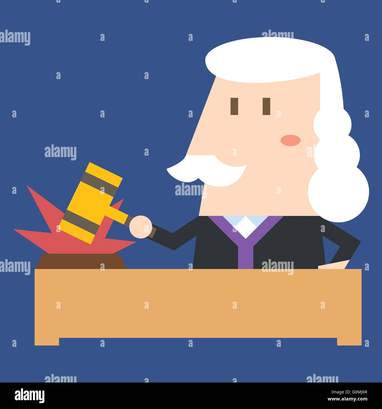 Judge character Stock Vector Images - Alamy