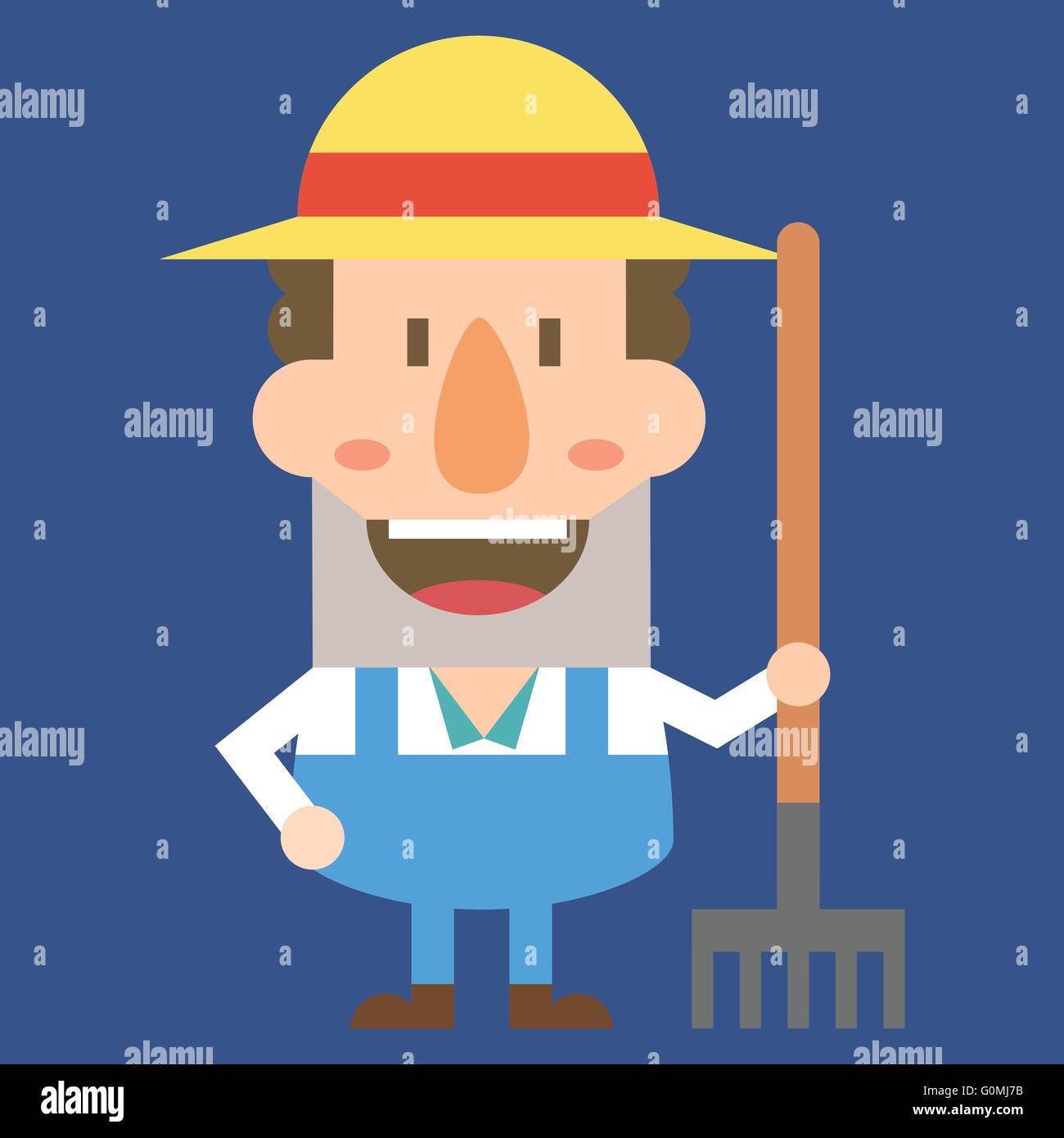 Farmer character hi-res stock photography and images - Alamy