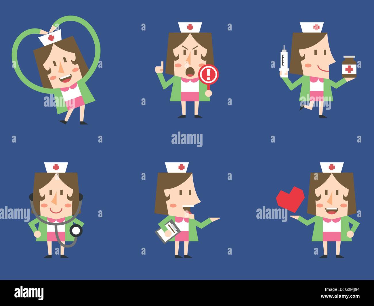 Job Character II Stock Vector Image & Art - Alamy