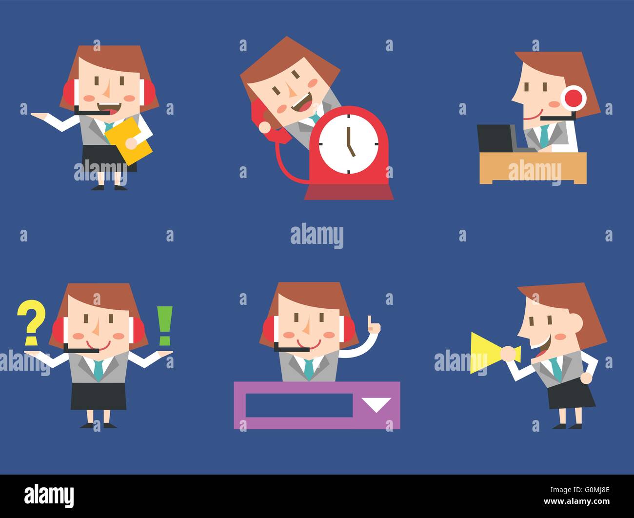 Job Character II Stock Vector Image & Art - Alamy