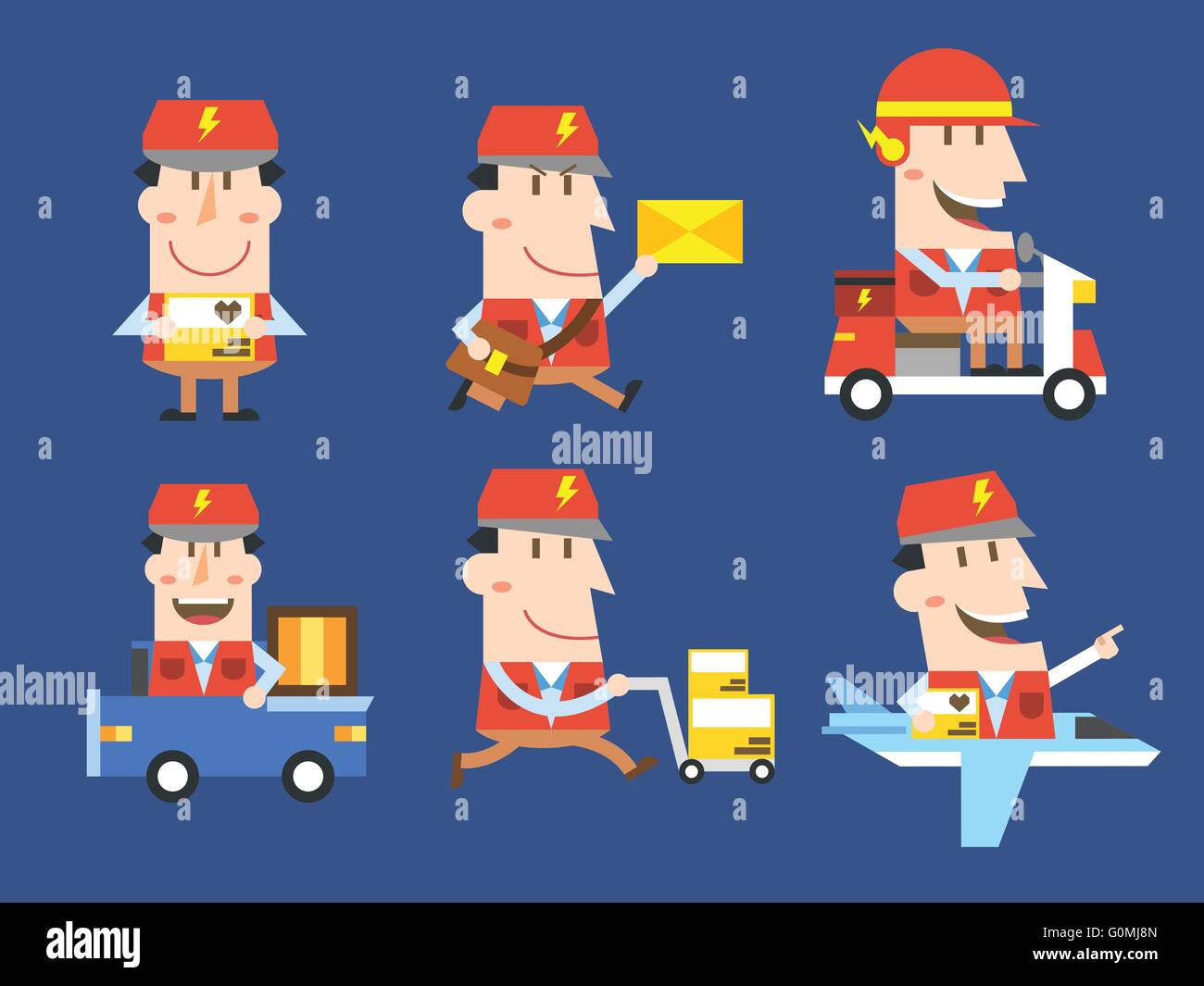 Job Character II Stock Vector Image & Art - Alamy