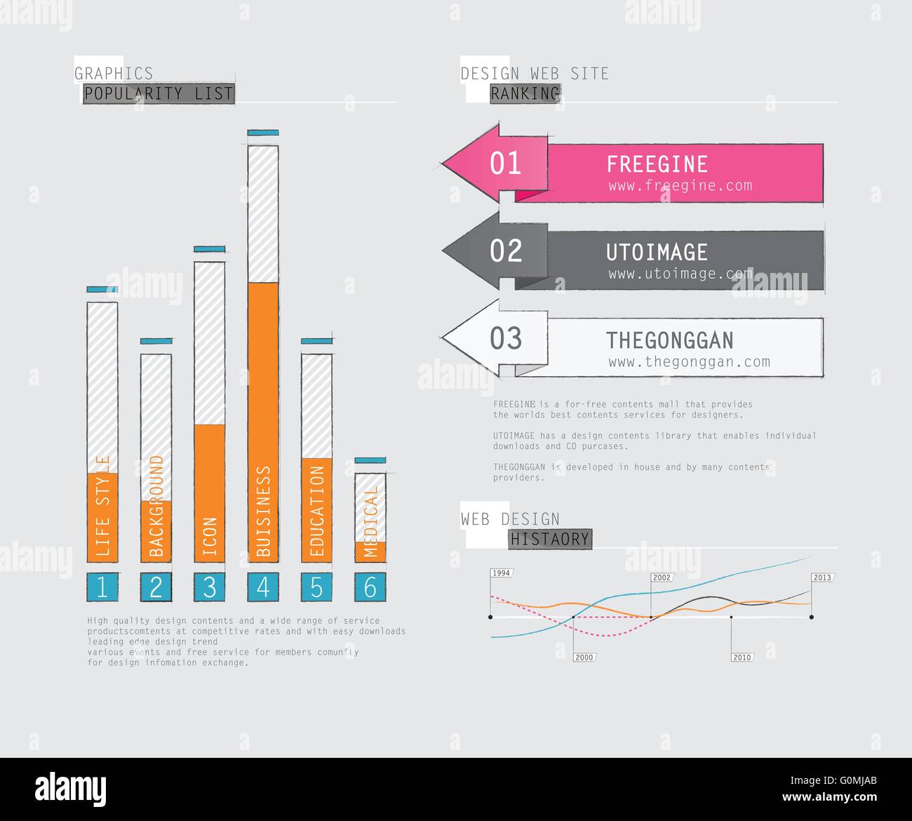 Our history infographic Stock Vector Images - Alamy