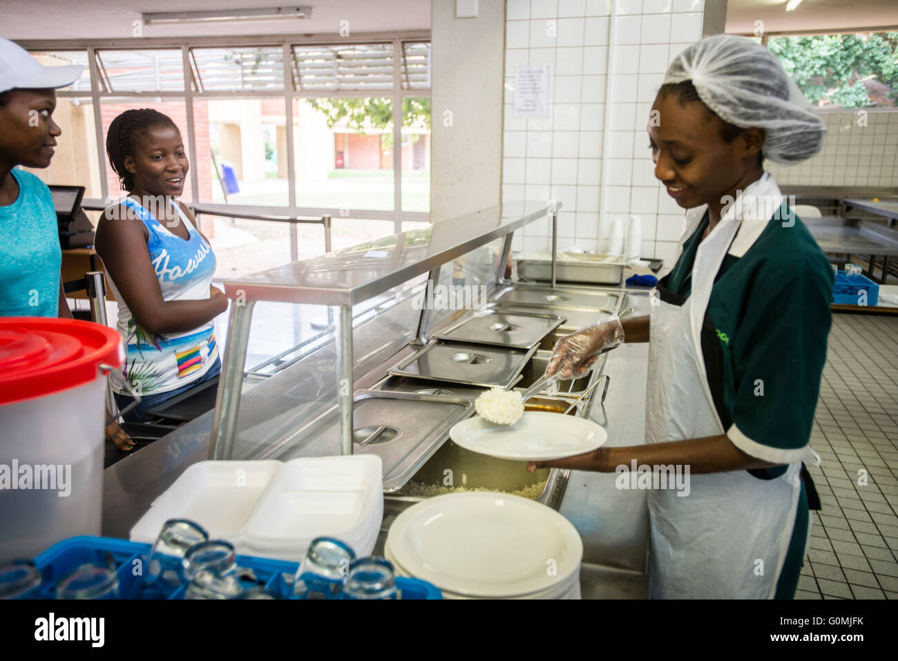 Kitchen of the dining hall for students and employees of the University ...
