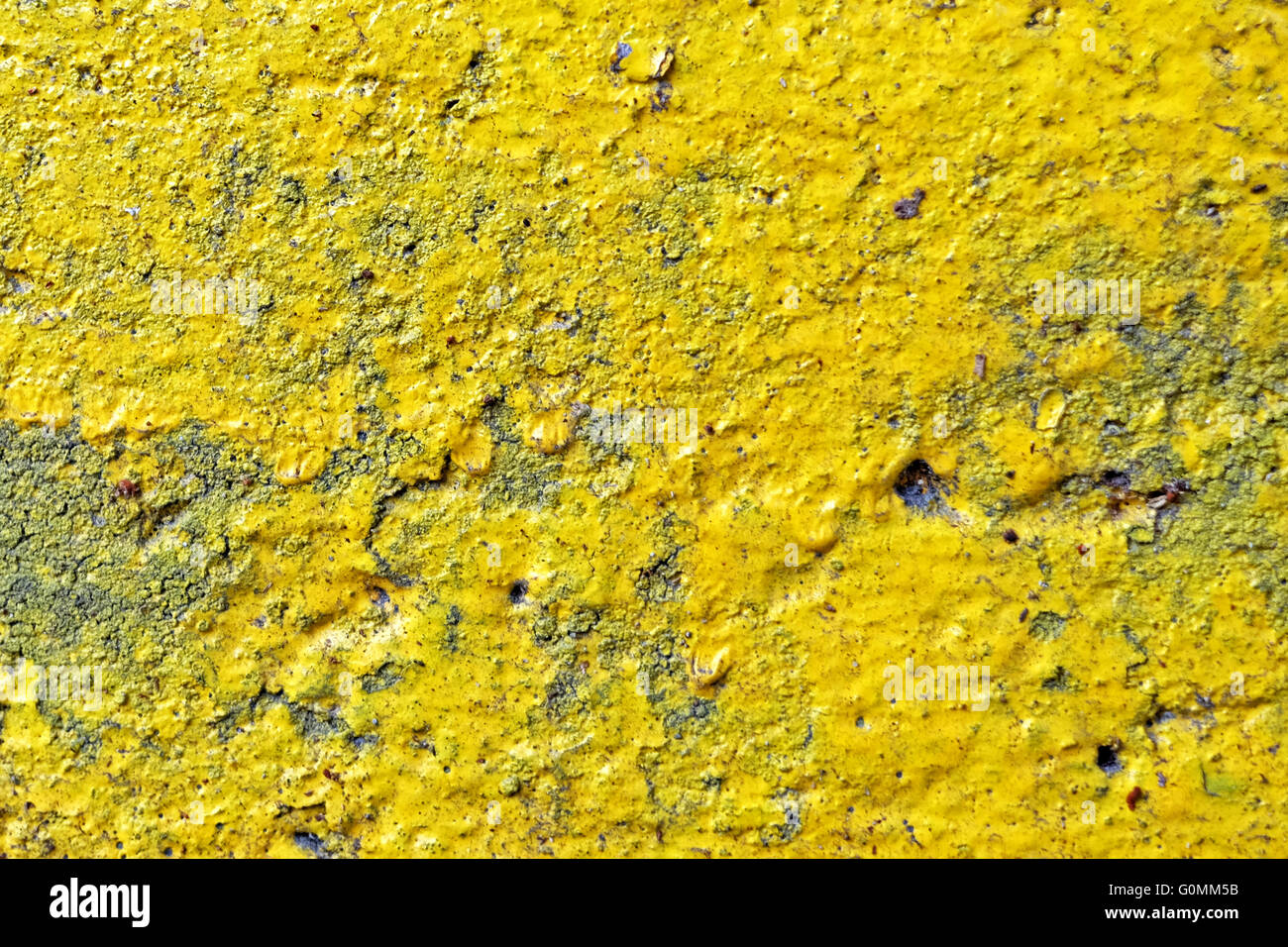 yellow concrete wall texture background Stock Photo - Alamy