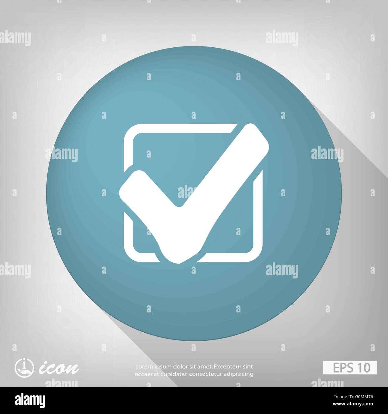 Pictograph of check mark Stock Vector Image & Art - Alamy