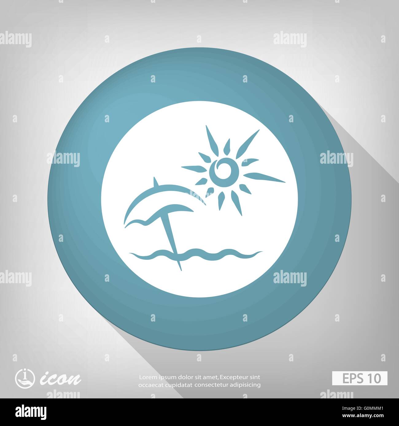 summer vacation icon Stock Vector Image & Art - Alamy