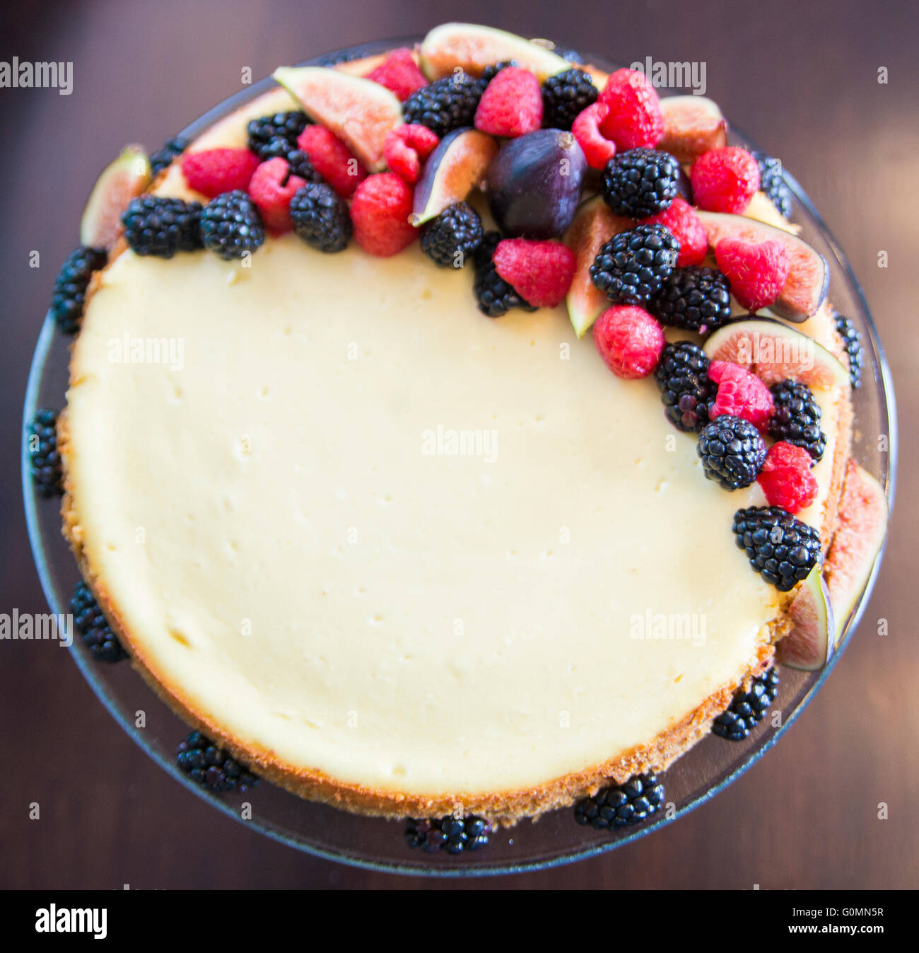 Delicious homemade fresh cheesecake Stock Photo - Alamy
