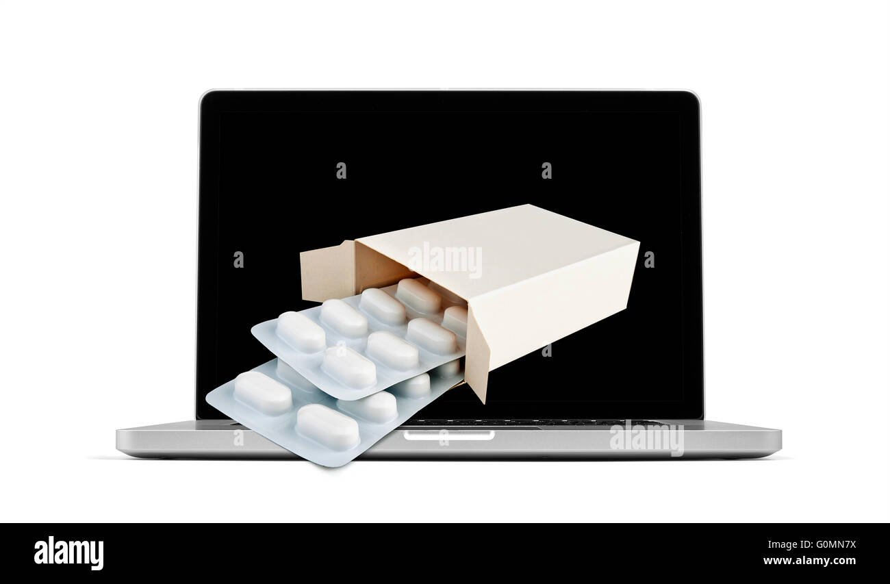 Getting pharmacy medecine from laptop monitor screen - Online ...