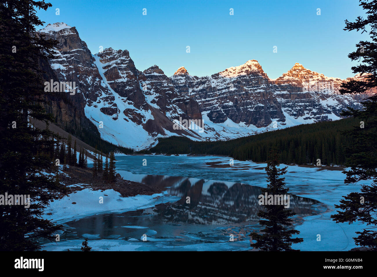 Springtime moraine lake banff hi-res stock photography and images - Alamy