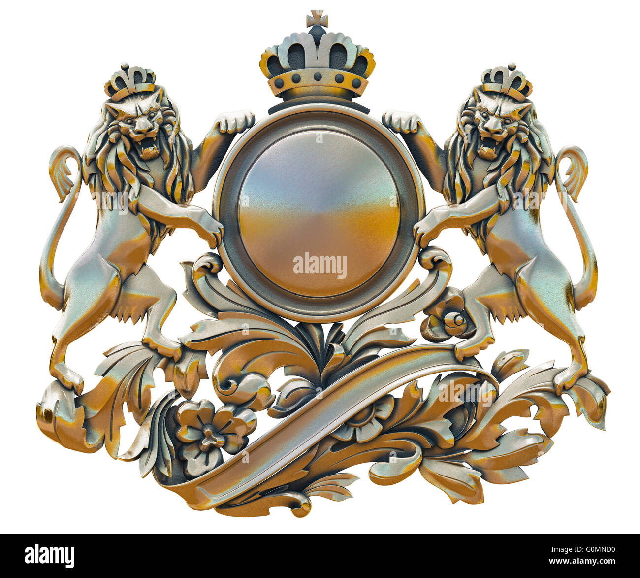 Gold coat of arms hi-res stock photography and images - Alamy